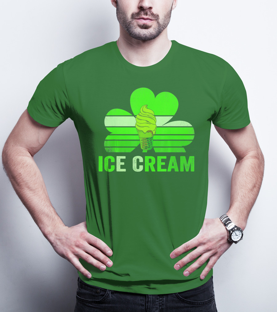 St. Patrick's Shamrock Ice Cream Sweet Treat T-Shirt