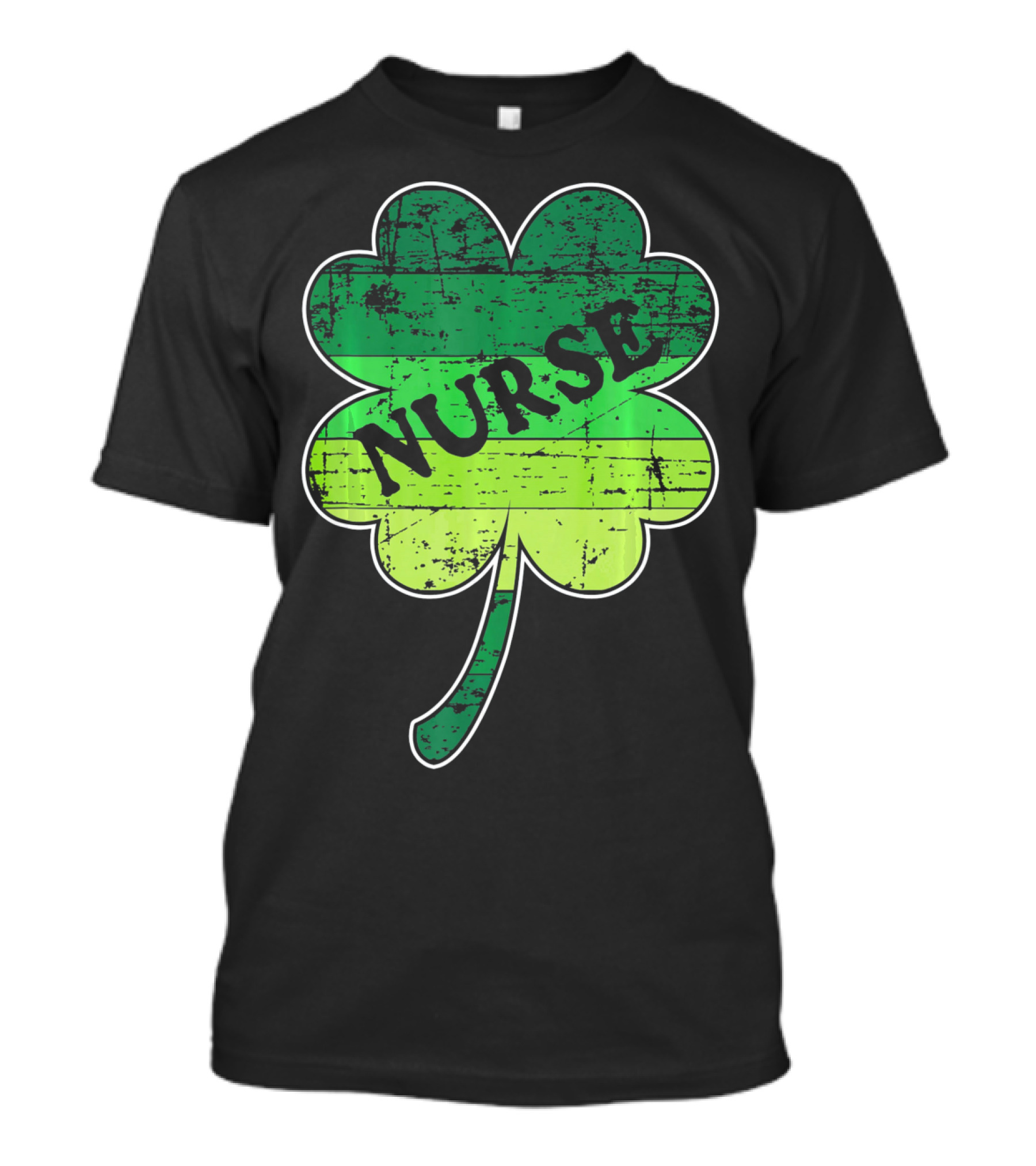 Nurse Shamrock Irish RN ER Nurse Nursing T-Shirt