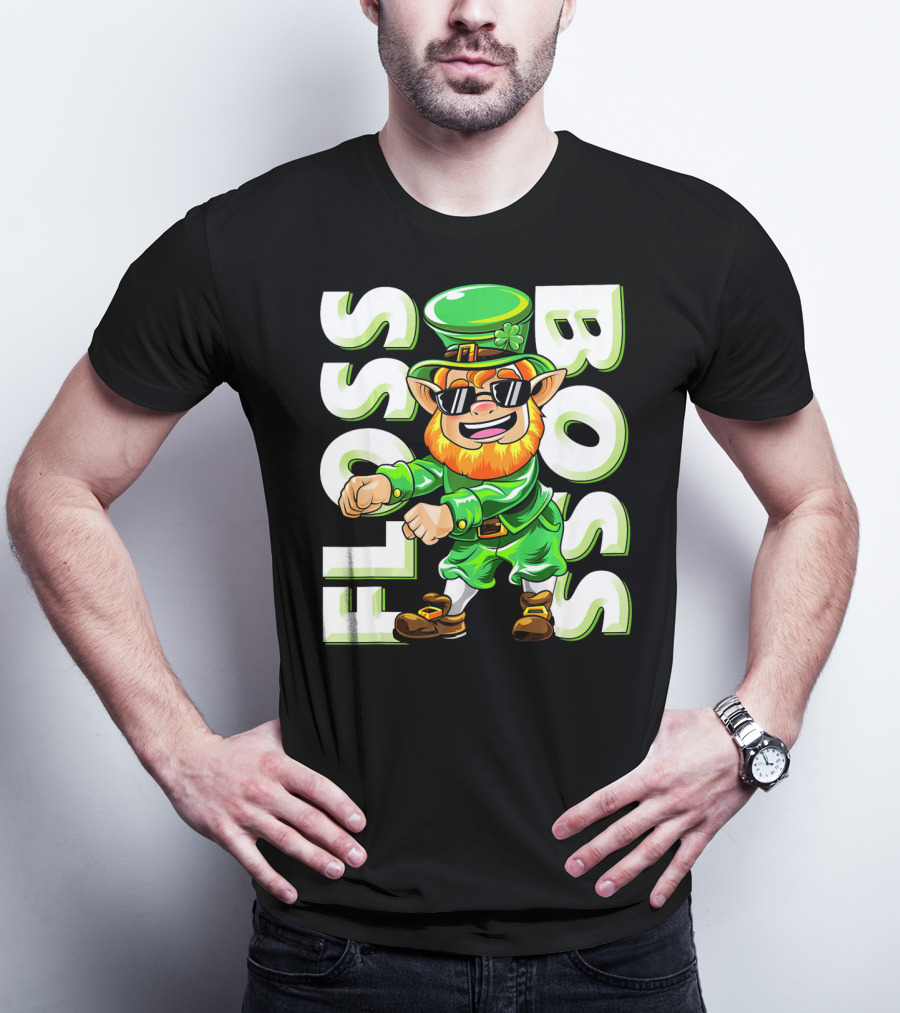 Floss Boss Leprechaun Dance St. Patrick's Day T-Shirt