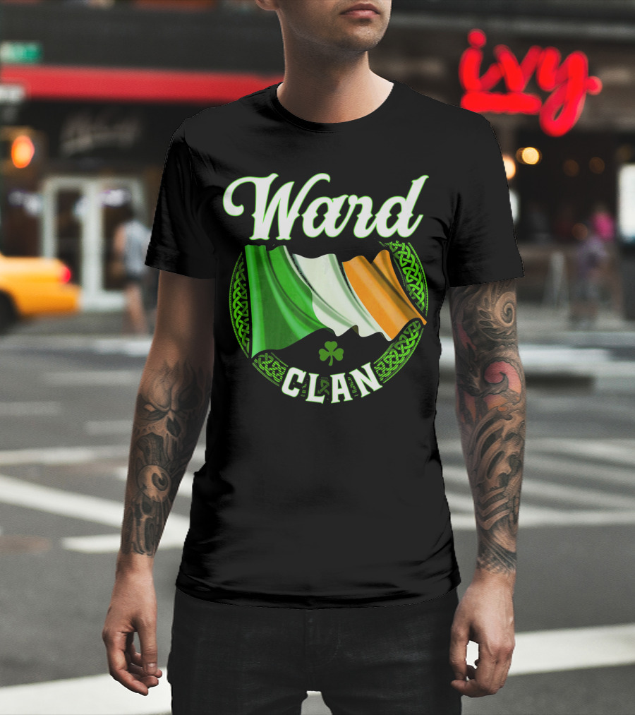 Ward Surname Clan Irish Flag Ireland T-Shirt