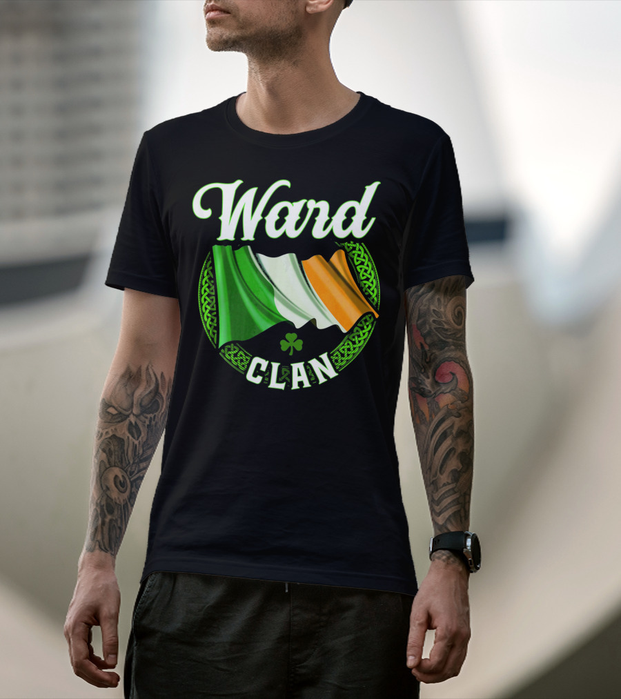 Ward Surname Clan Irish Flag Ireland T-Shirt