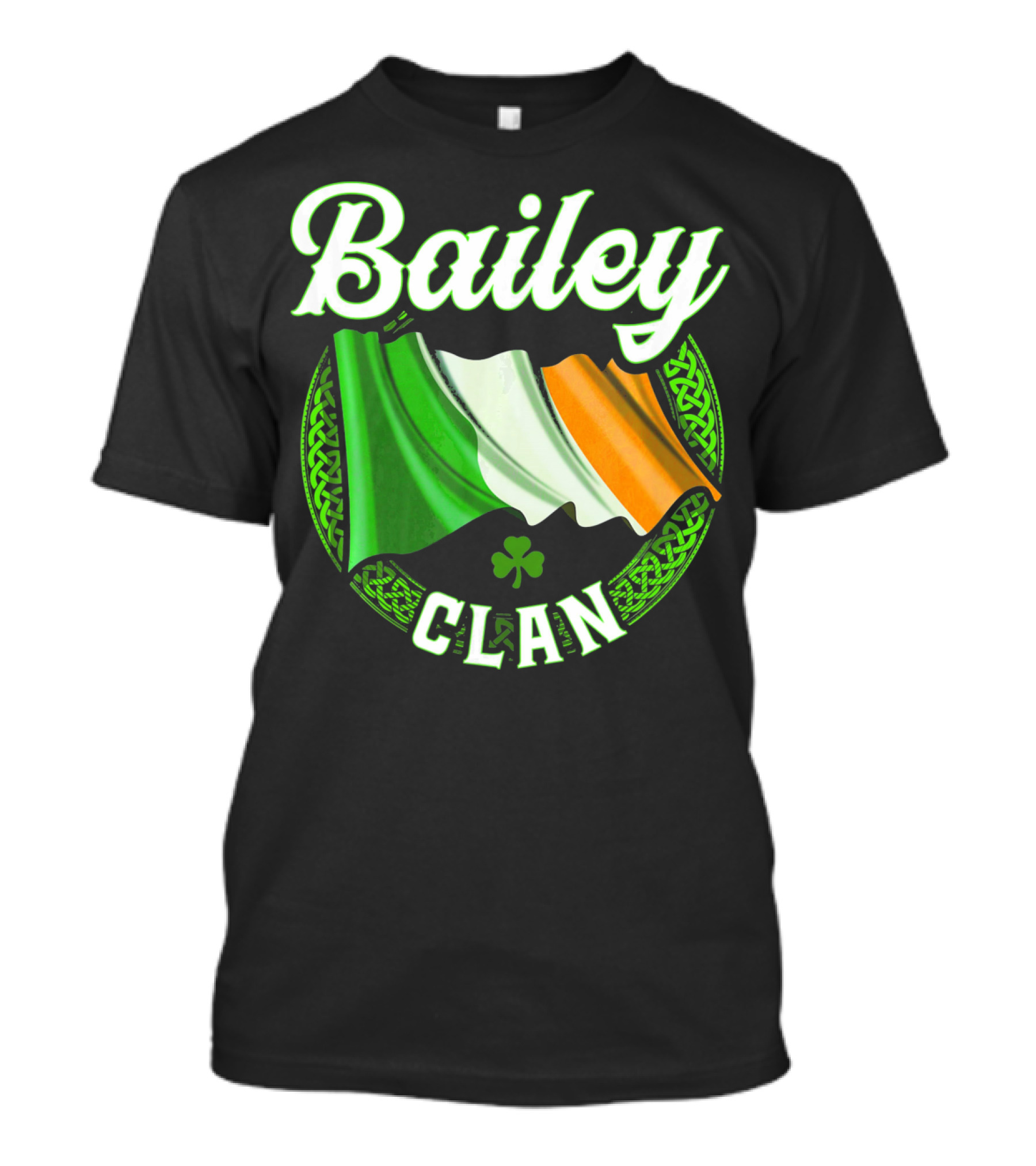 Bailey Clan Irish Flag Shamrock T-Shirt