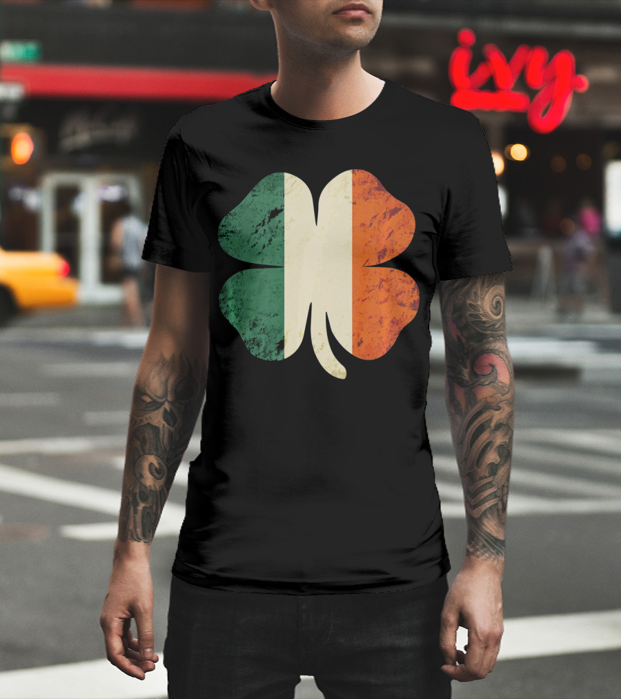 Irish Shamrock Ireland Flag St Patrick's Day T-Shirt
