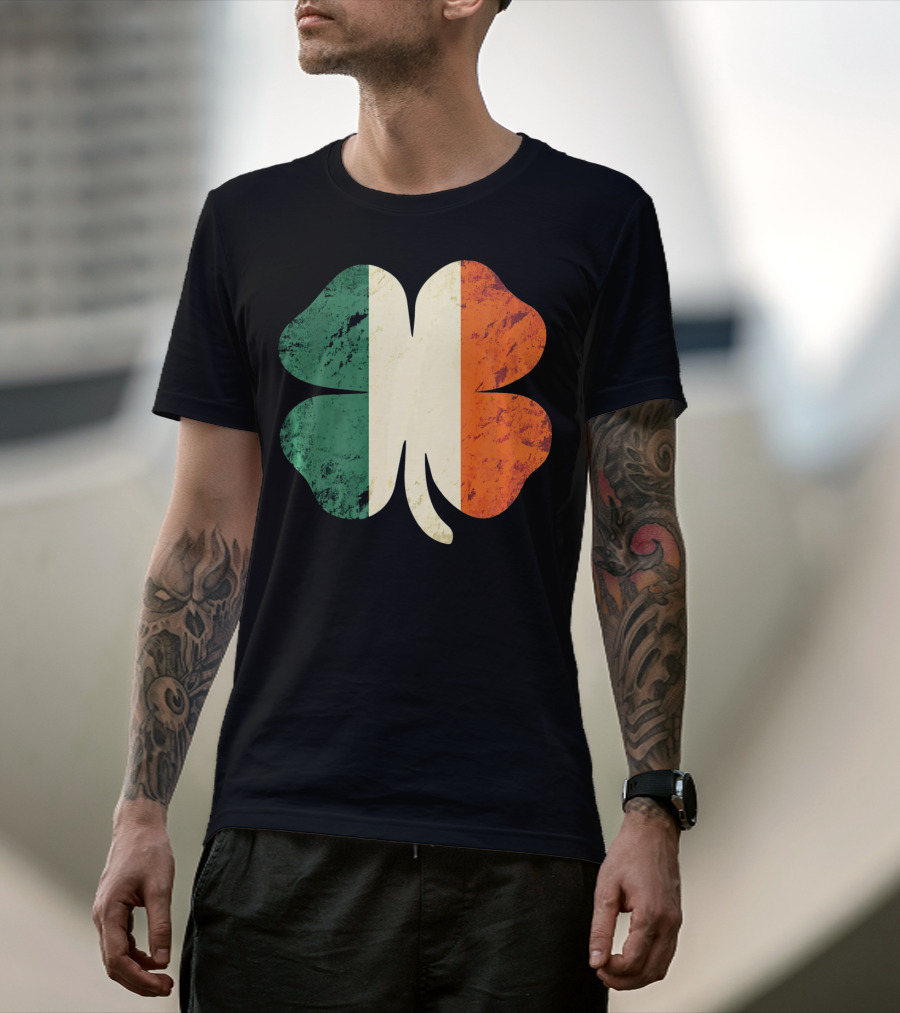 Irish Shamrock Ireland Flag St Patrick's Day T-Shirt