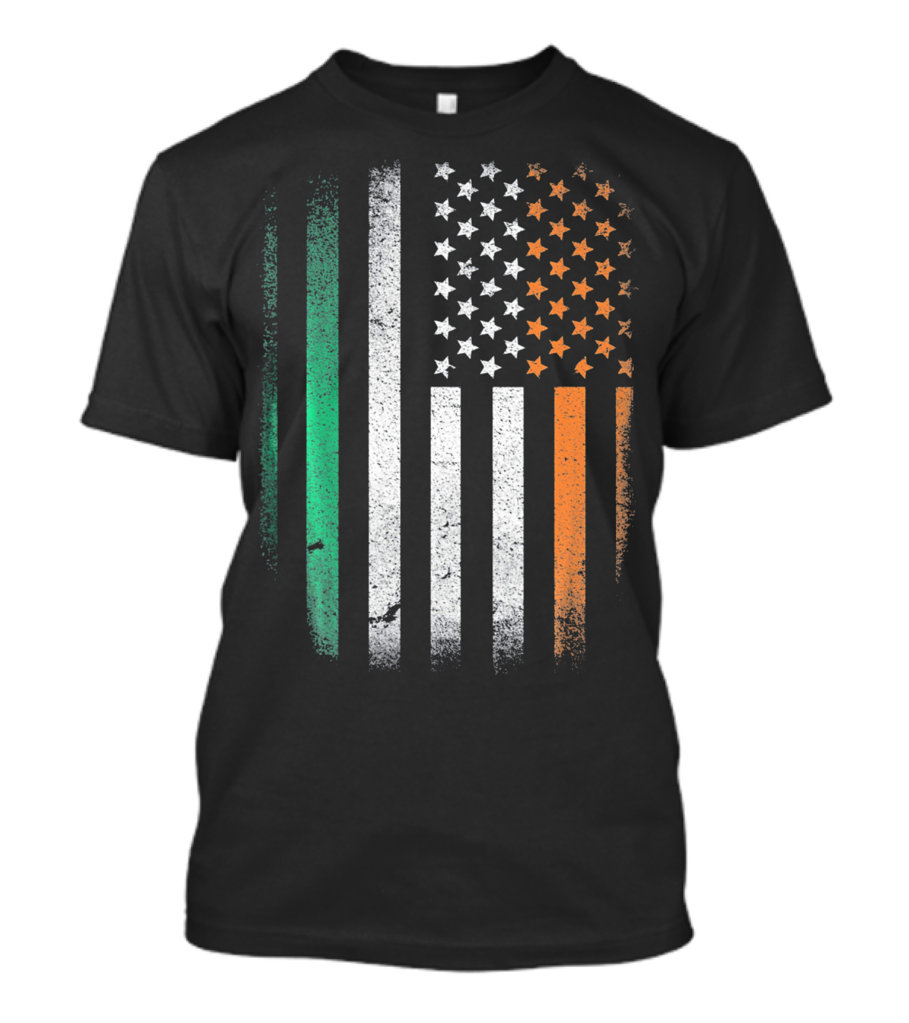 Irish Roots American Born Flag Fusion Ireland USA T-Shirt
