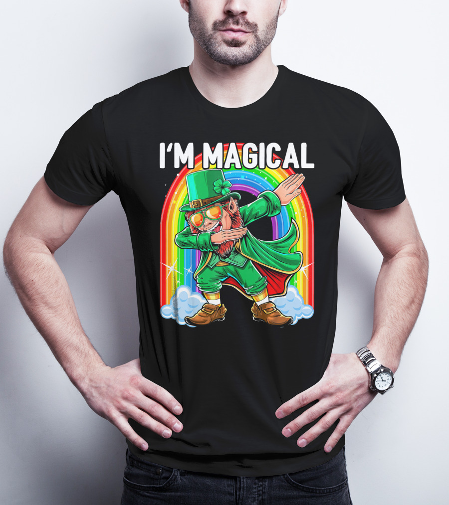 I'm Magical Dabbing Leprechaun Rainbow St. Patrick's Day T-Shirt