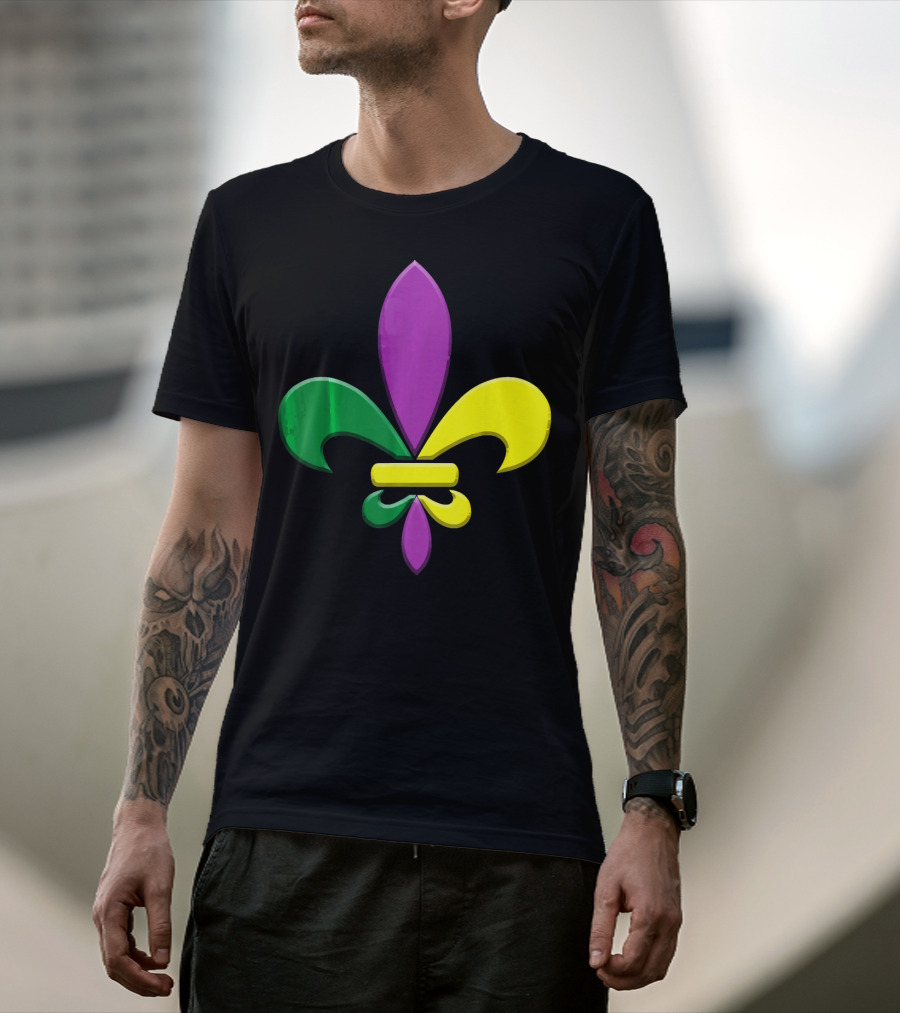 Fleur-de-Lis Mardi Gras New Orleans Party Classic Colors T-Shirt