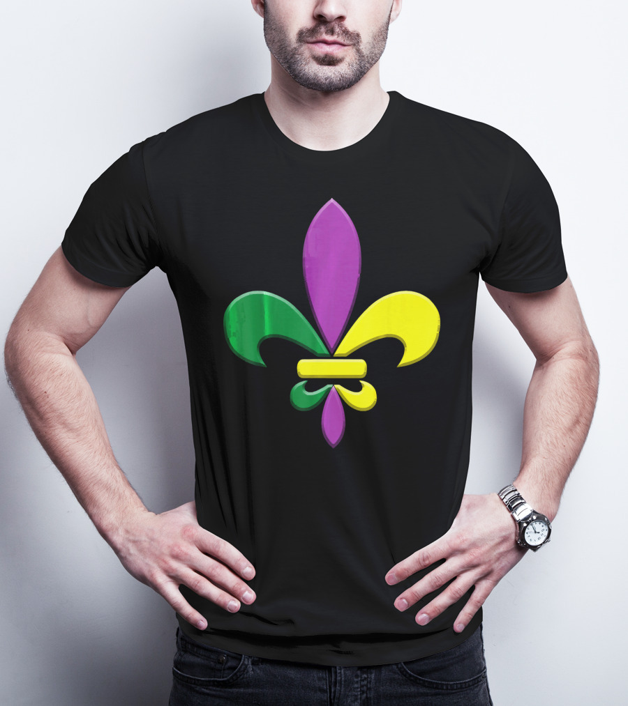Fleur-de-Lis Mardi Gras New Orleans Party Classic Colors T-Shirt