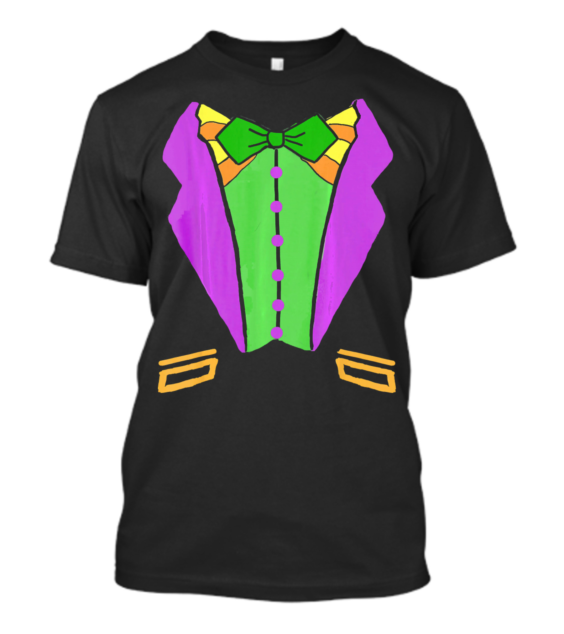Mardi Gras Tuxedo Funny Party T-Shirt