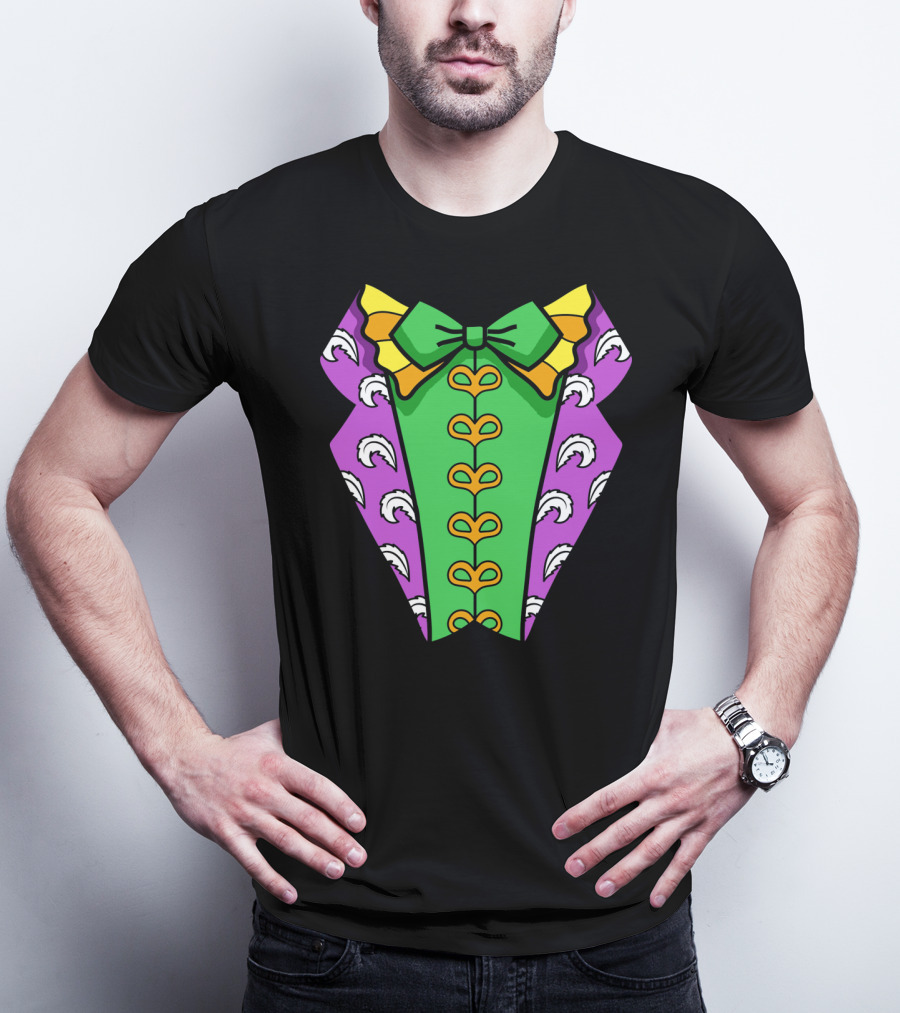Mardi Gras Tuxedo Funny Party Celebration Costume T-Shirt
