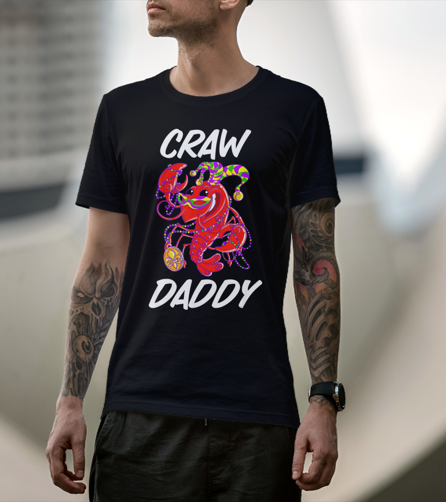 Crawdaddy Mardi Gras Celebration With Crawfish Jester T-Shirt