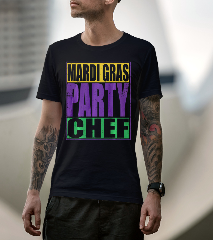 Mardi Gras Party Chef New Orleans T-Shirt