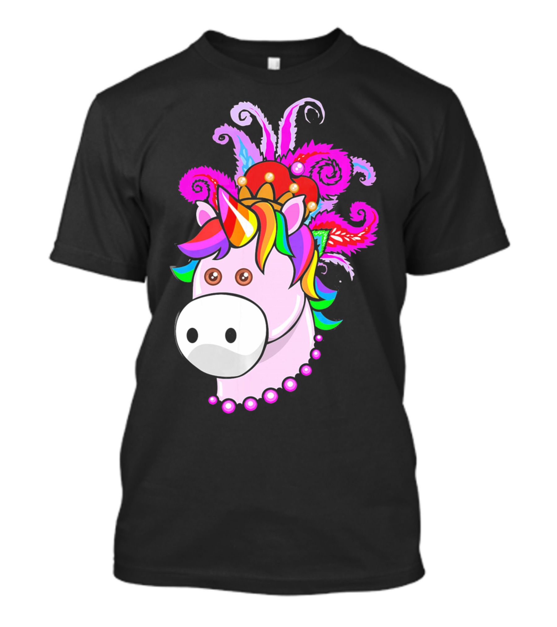 Kids Unicorn Mardi Gras New Orleans T-Shirt