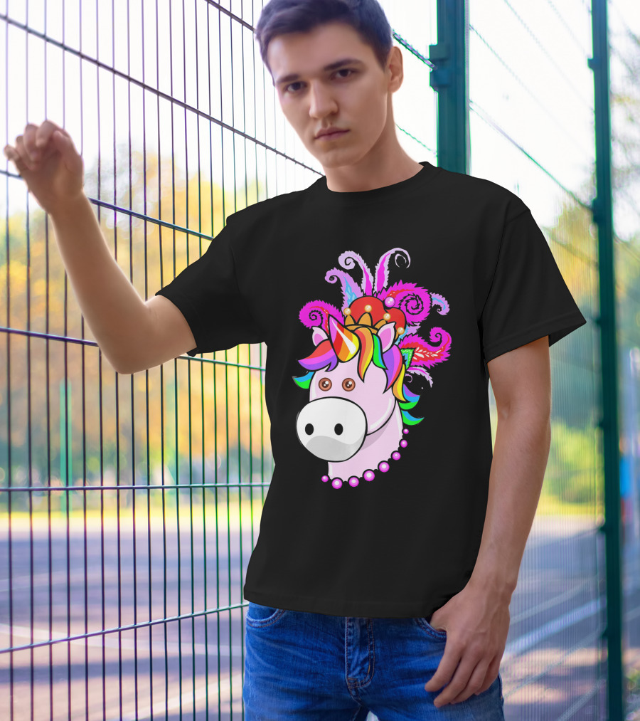 Kids Unicorn Mardi Gras New Orleans T-Shirt