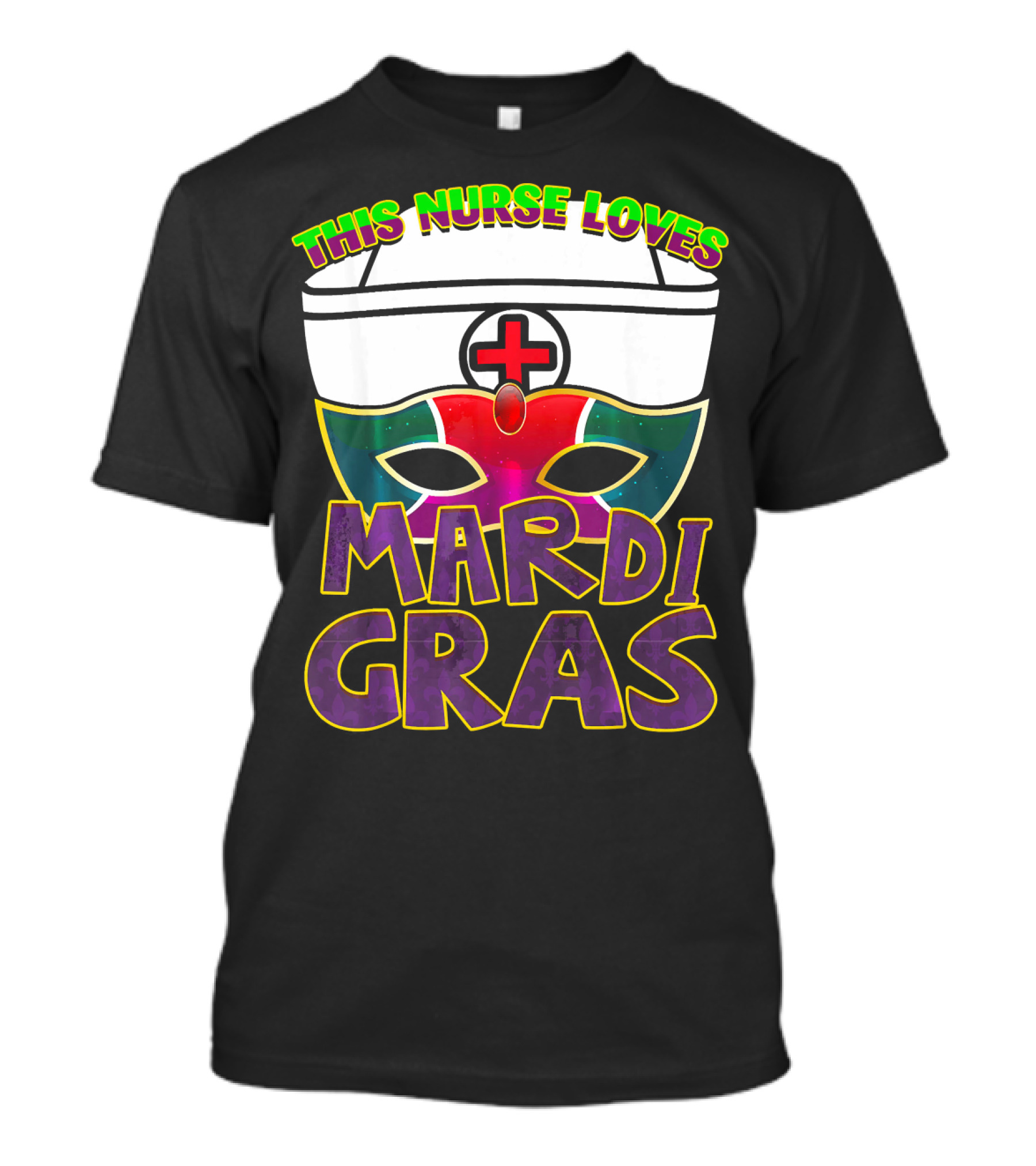 This Nurse Loves Mardi Gras Fat Tuesday Nurse T-Shirt