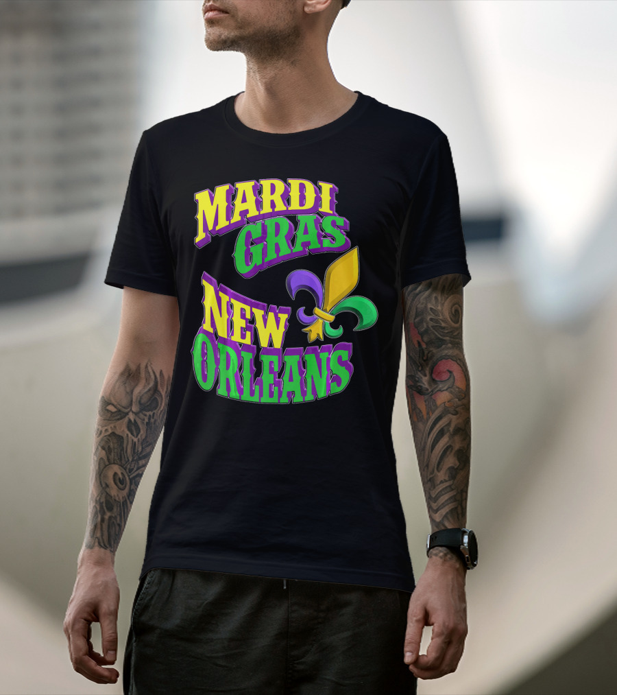 Mardi Gras New Orleans Fleur De Lis T-Shirt