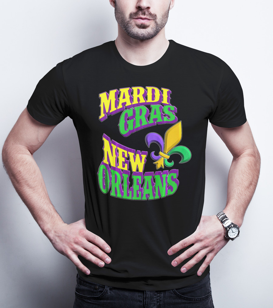 Mardi Gras New Orleans Fleur De Lis T-Shirt