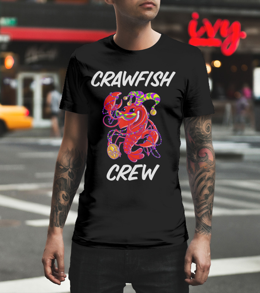 Crawfish Crew Mardi Gras Matching T-Shirt