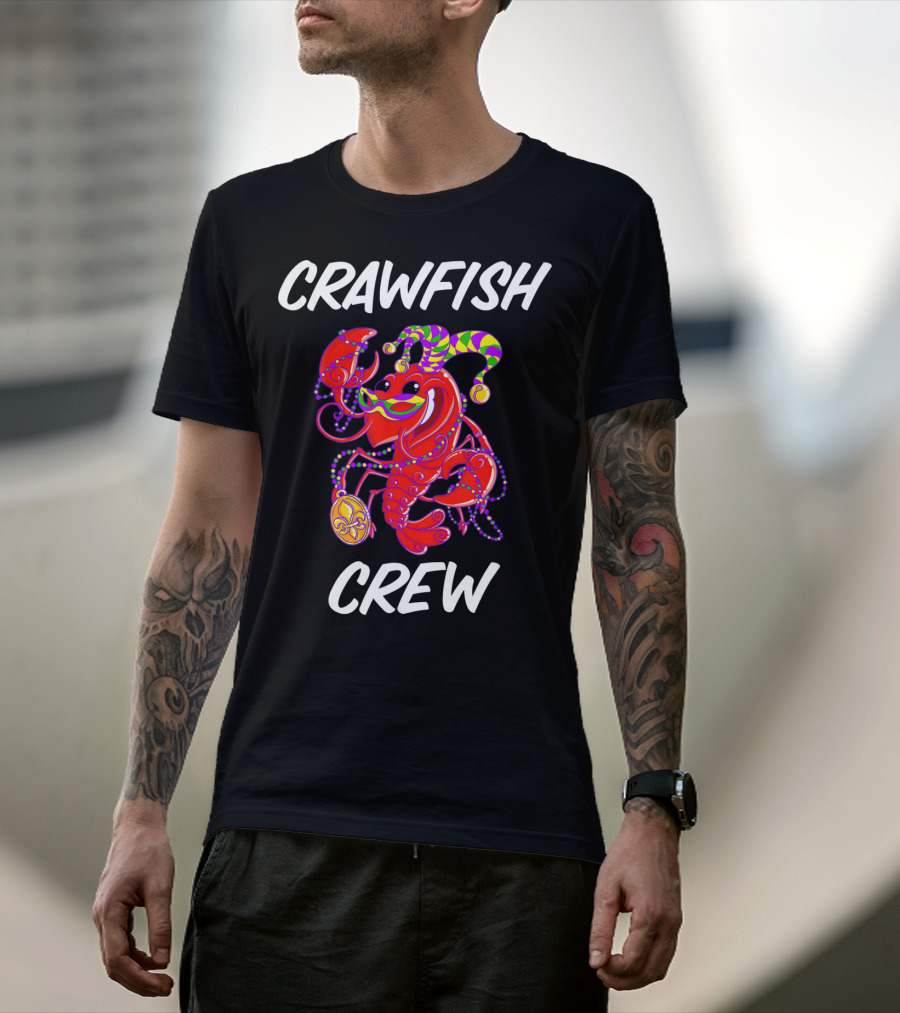 Crawfish Crew Mardi Gras Matching T-Shirt