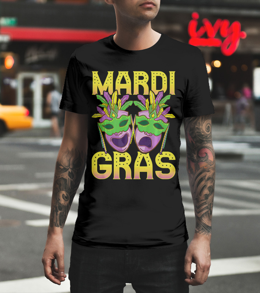 Mardi Gras Masks Party New Orleans T-Shirt