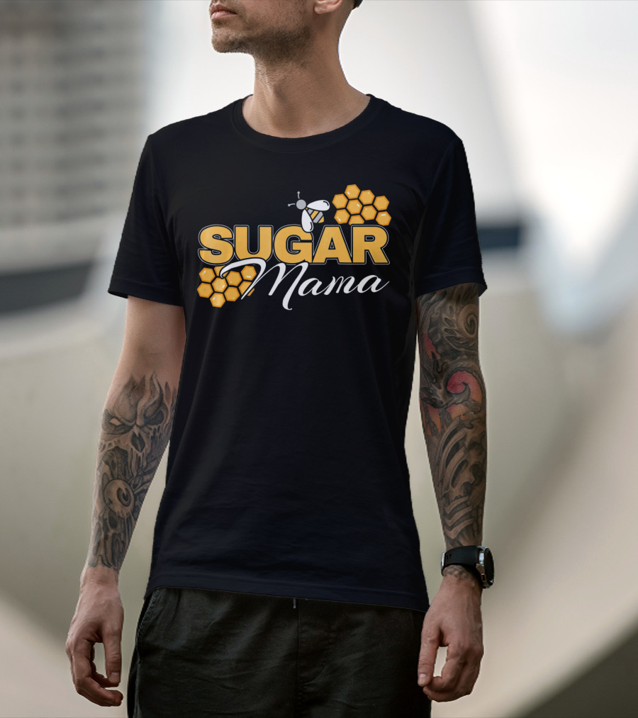 Sugar Mama Bee Hive Honeycomb T-Shirt