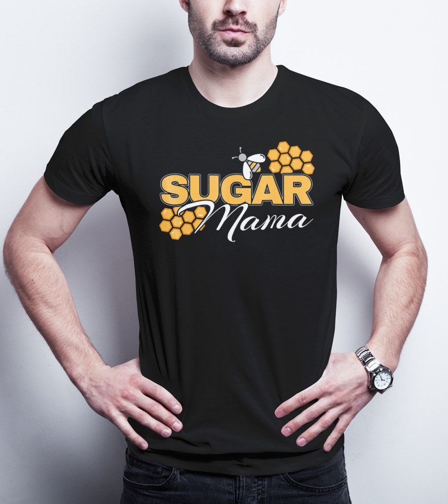 Sugar Mama Bee Hive Honeycomb T-Shirt