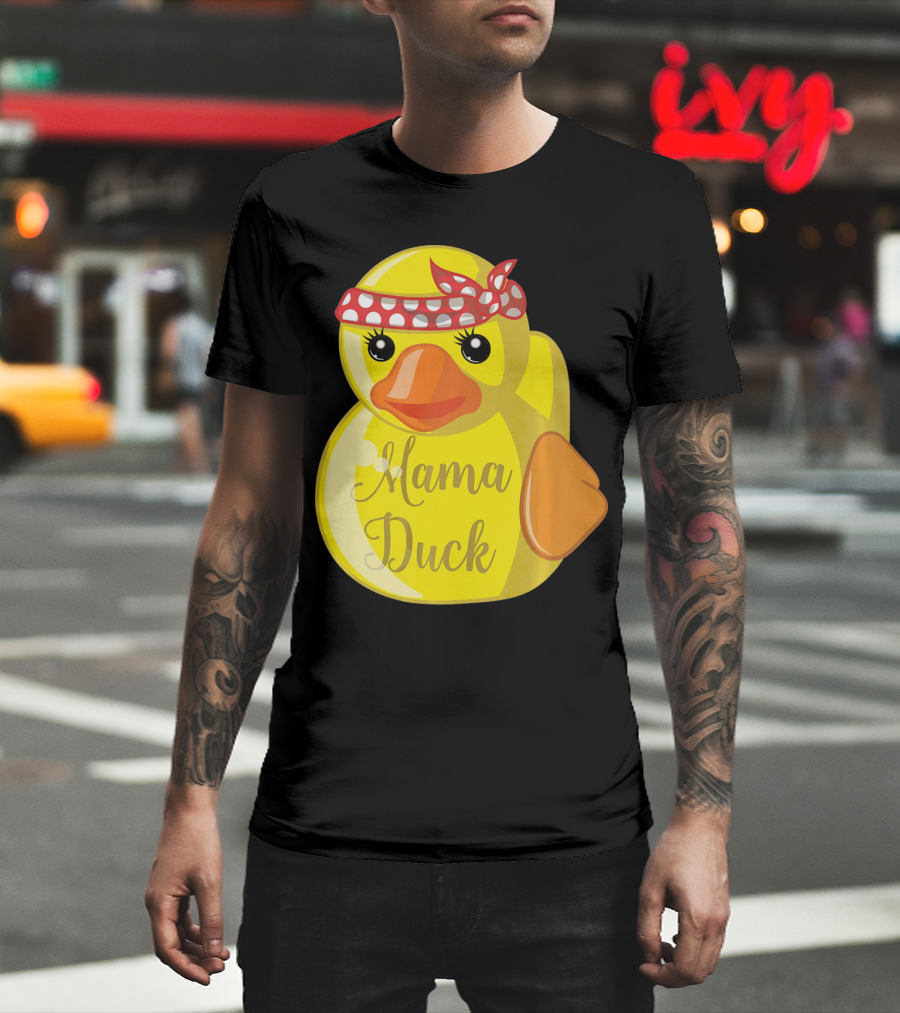 Mama Duck Bandana Polka Dot Style Quack Squad T-Shirt