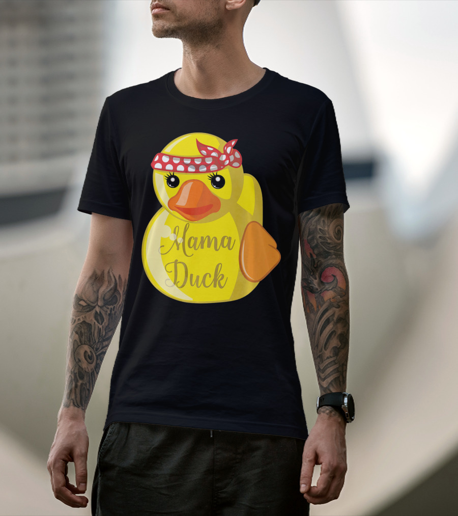 Mama Duck Bandana Polka Dot Style Quack Squad T-Shirt