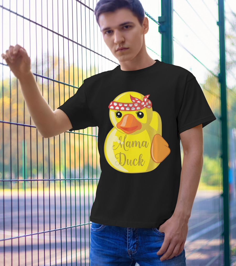 Mama Duck Bandana Polka Dot Style Quack Squad T-Shirt