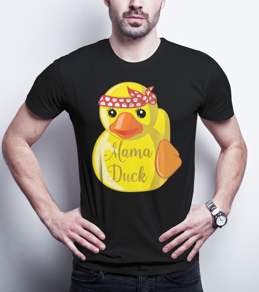 Mama Duck Bandana Polka Dot Style Quack Squad T-Shirt