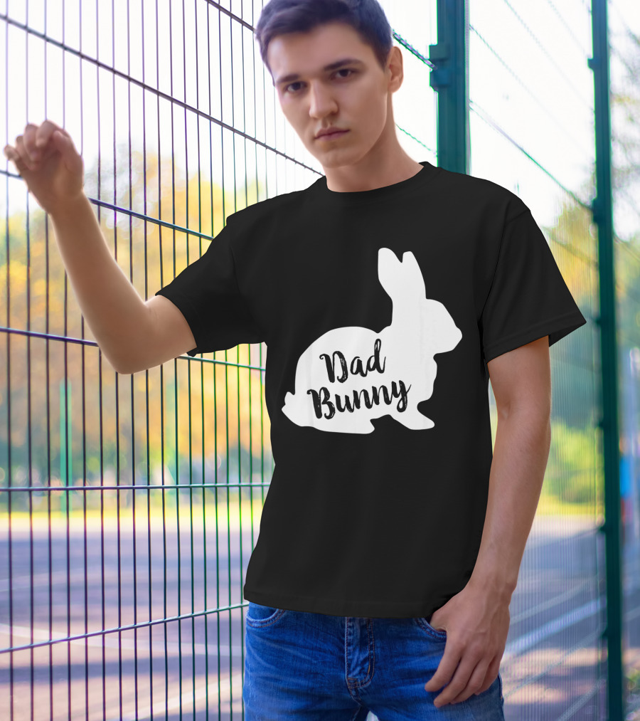 Dad Bunny Easter Family Rabbit T-Shirt