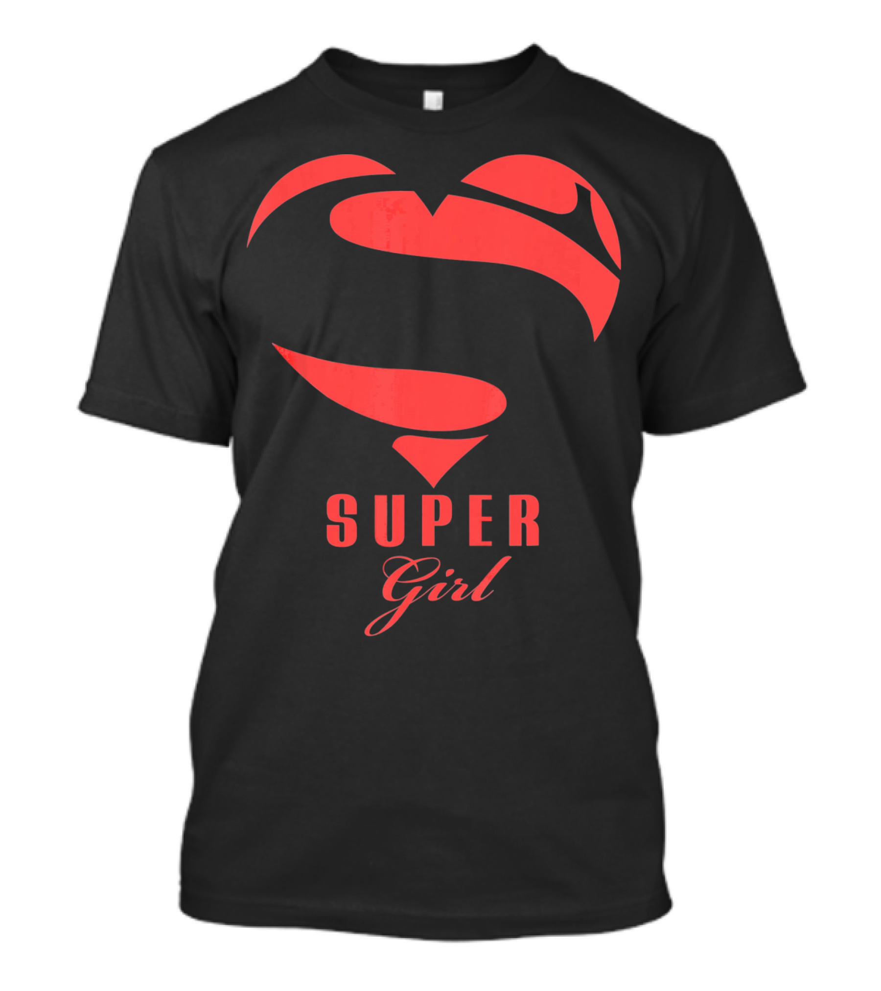 Super Girl Heart Symbol Superhero Mother's Day T-Shirt