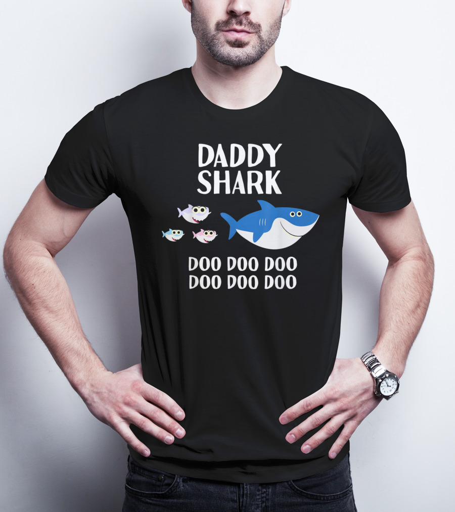 Daddy Shark Doo Doo Doo Doo Doo Doo Matching Family T-Shirt