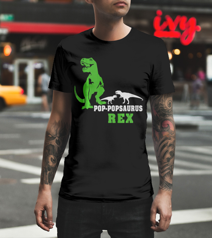 Pop-Popsaurus Rex Dinosaur T-Shirt