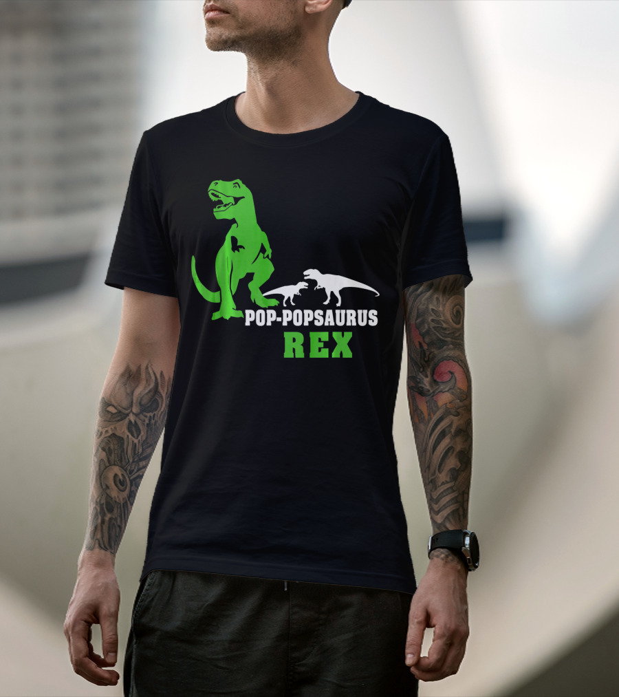 Pop-Popsaurus Rex Dinosaur T-Shirt