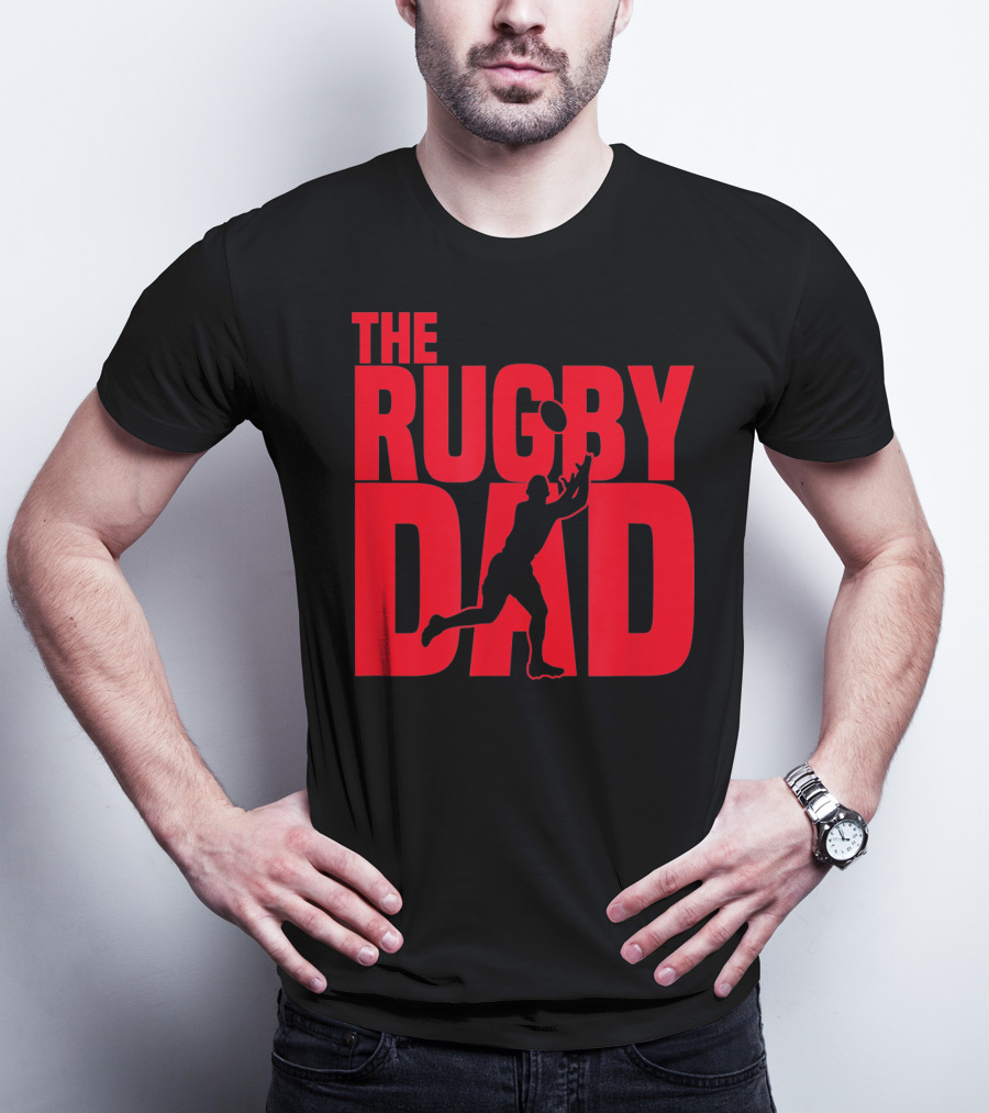 THE RUGBY DAD Dad Father Rugger Player Football T-Shirt