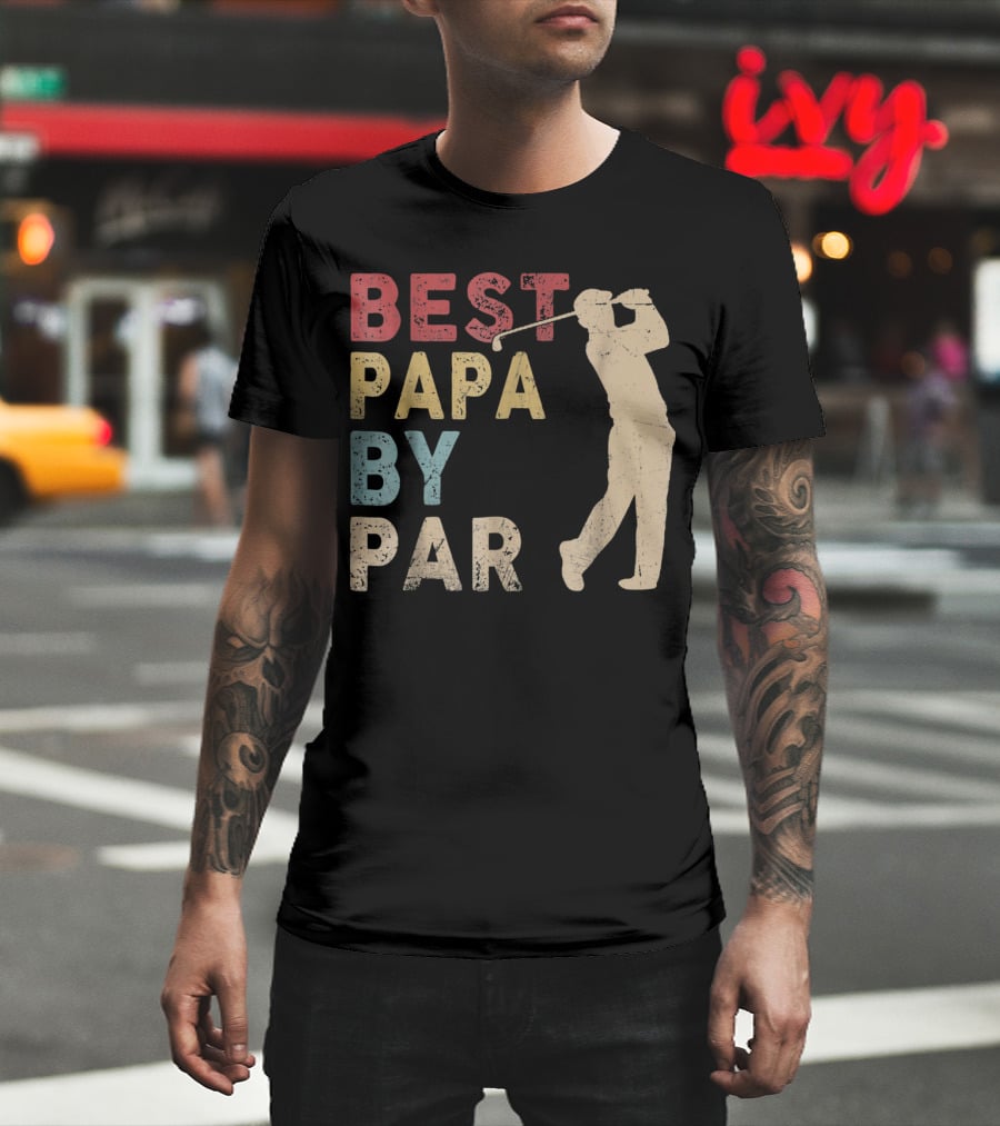 Best Papa By Par Golf T-Shirt