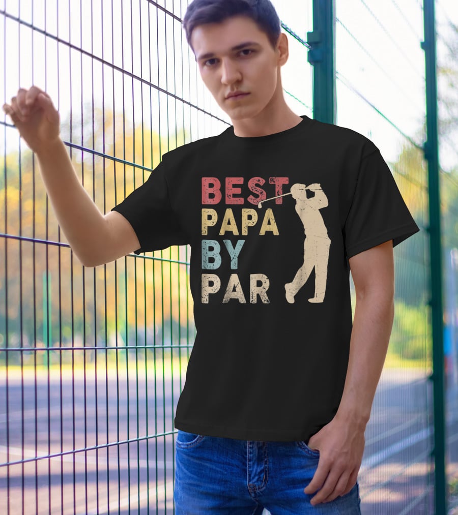 Best Papa By Par Golf T-Shirt