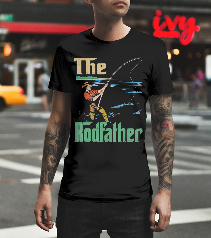 The Rodfather Fishing Fisherman T-Shirt
