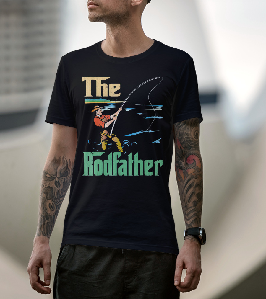 The Rodfather Fishing Fisherman T-Shirt