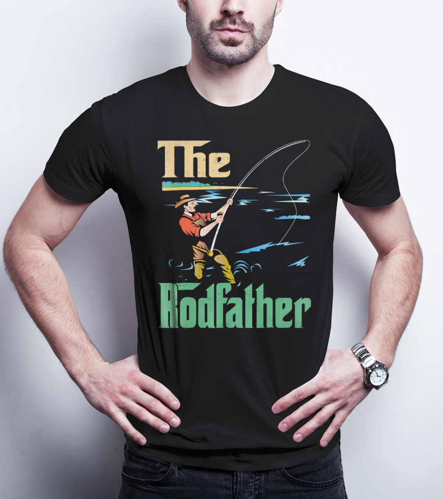The Rodfather Fishing Fisherman T-Shirt
