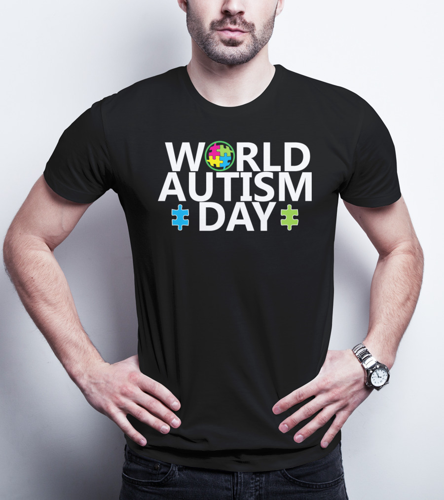 World Autism Day April 2nd Puzzle Symbol Awareness T-Shirt