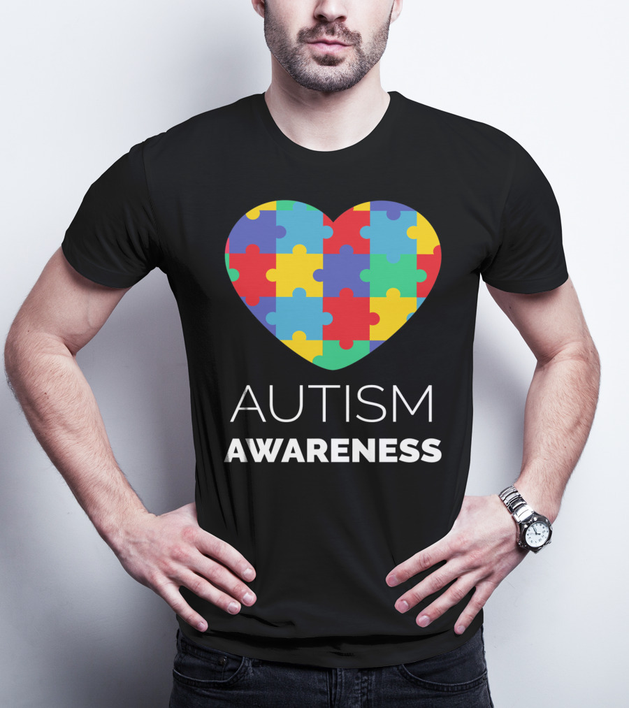 Autism Awareness Puzzle Heart T-Shirt