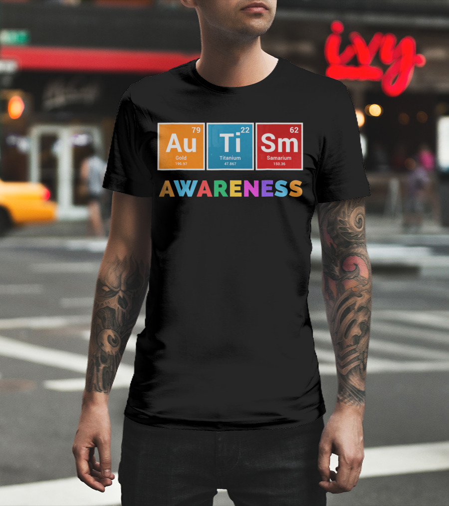 Au Ti Sm Awareness Gold Titanium Samarium T-Shirt