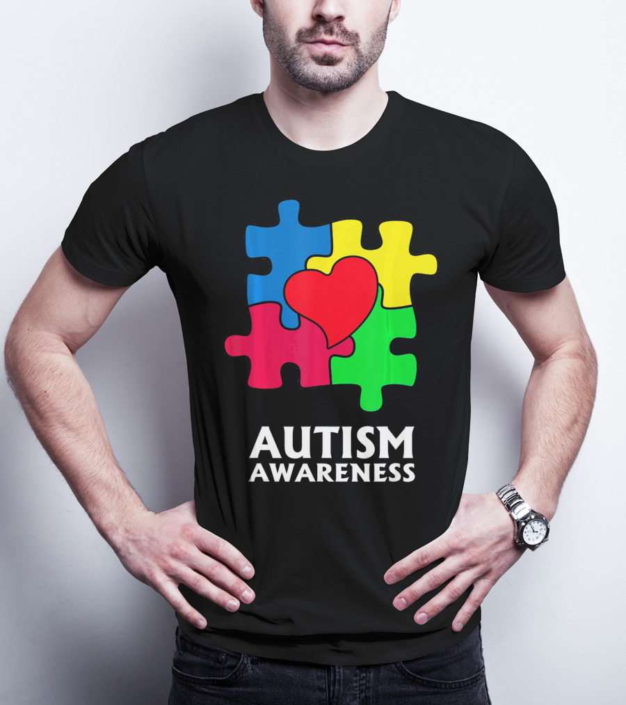 Autism Awareness Puzzle Heart Perfect Au T-Shirt