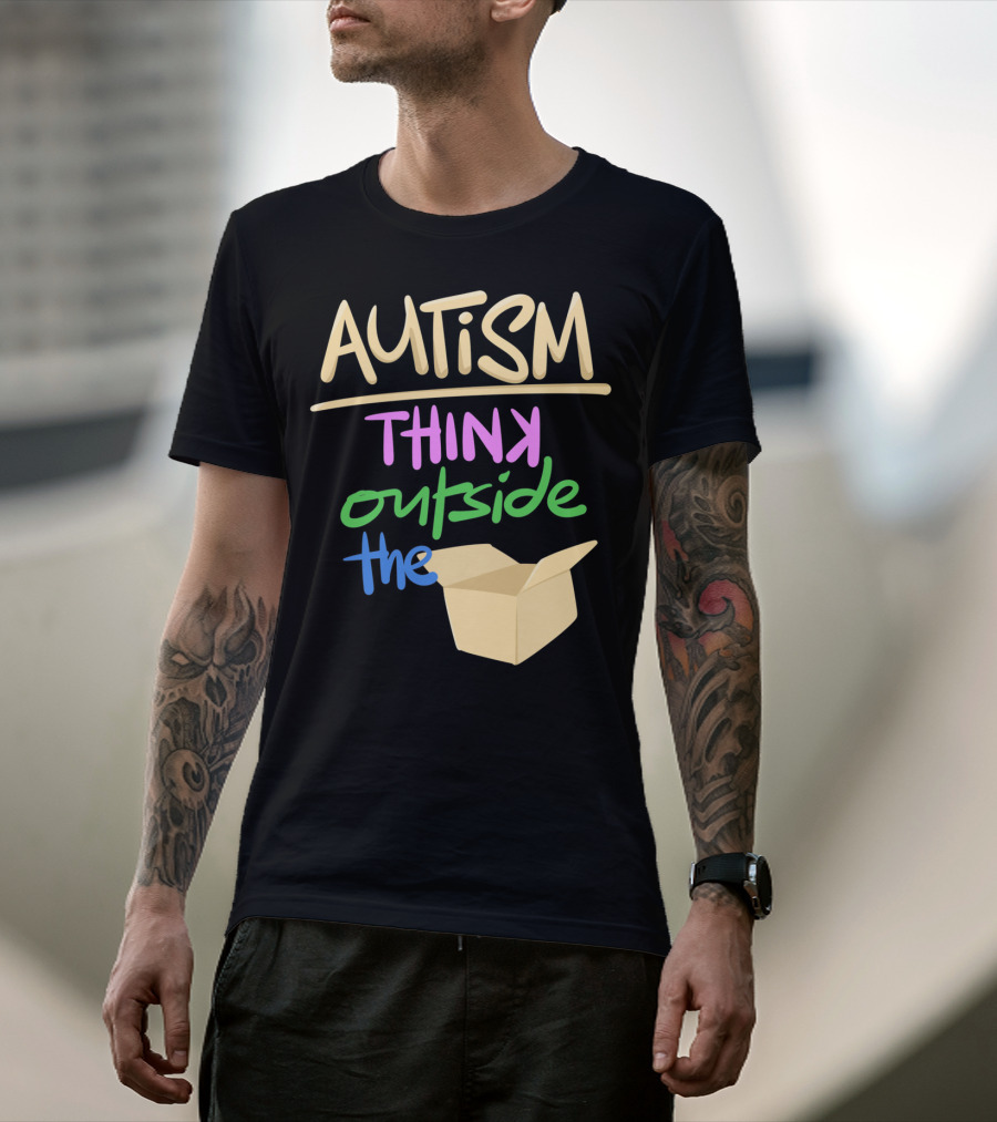 Autism Awareness Think Outside The Box T-Shirt
