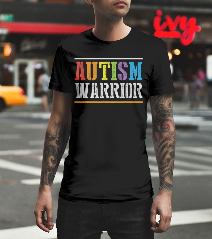 Autism Warrior Autism Awareness Month T-Shirt