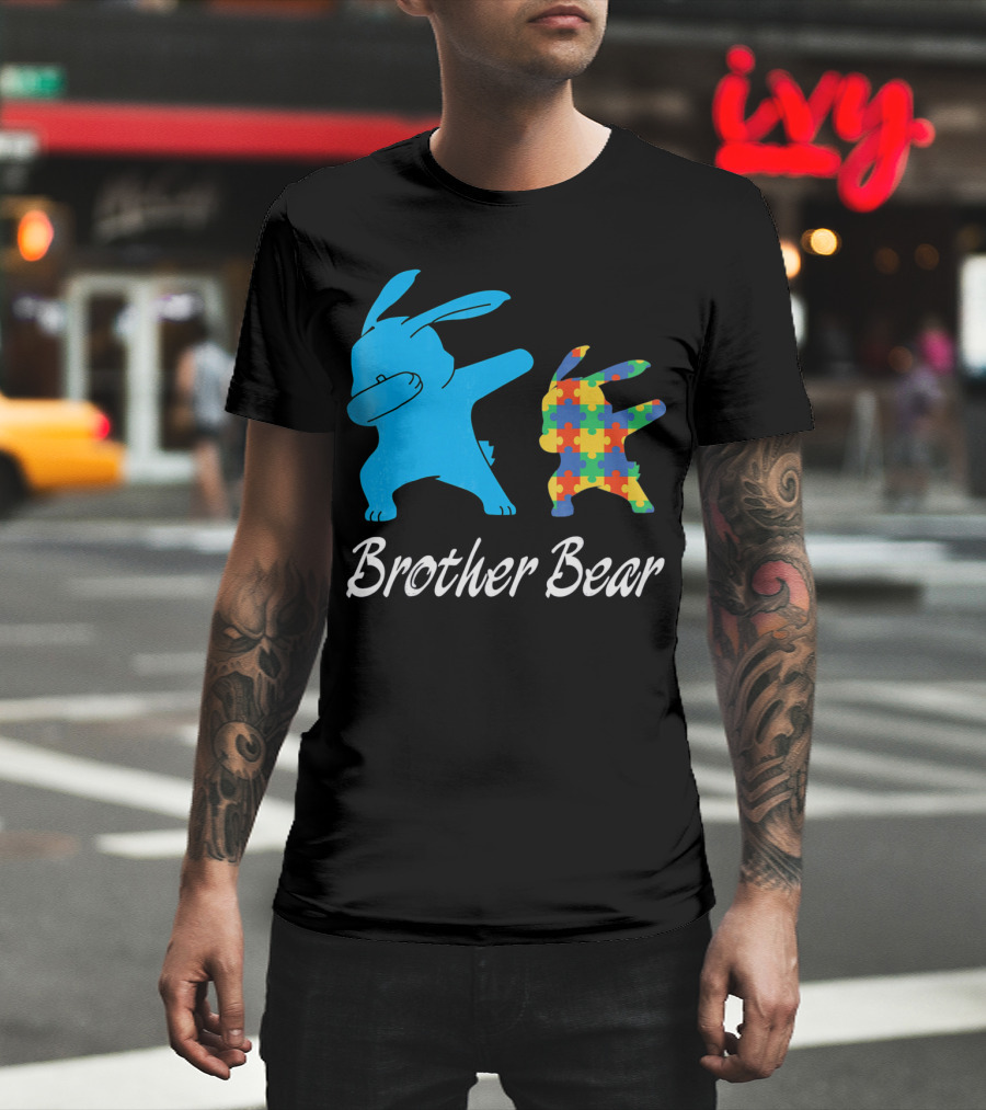 Brother Bear Cute Bunny Puzzle T-Shirt