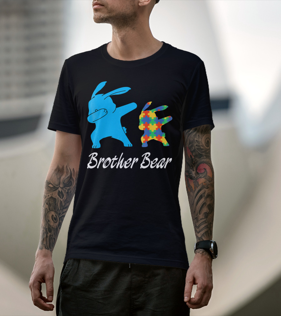 Brother Bear Cute Bunny Puzzle T-Shirt