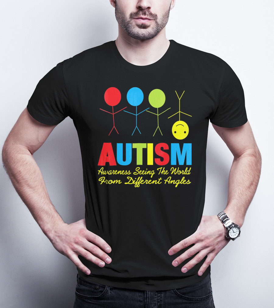AUTISM Awareness Seeing The World From Different Angles T-Shirt